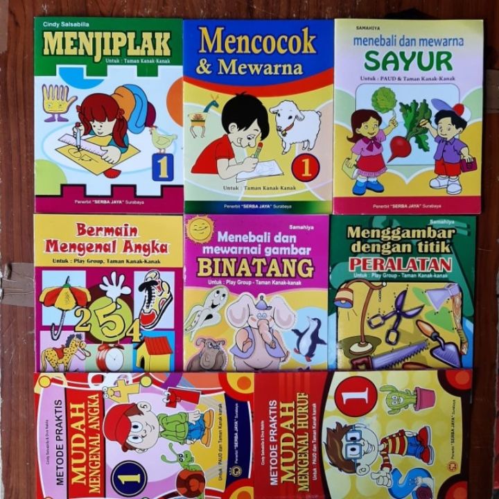 BUKU CONTOH MUDAH BELAJAR MENIRU MENJIPLAK GAMBAR BERBAGAI BENTUK ANAK ...