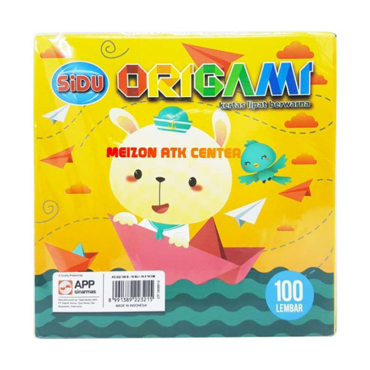 kertas origami kecil 12x12 / kertas origami warna bolak balik / kertas ...