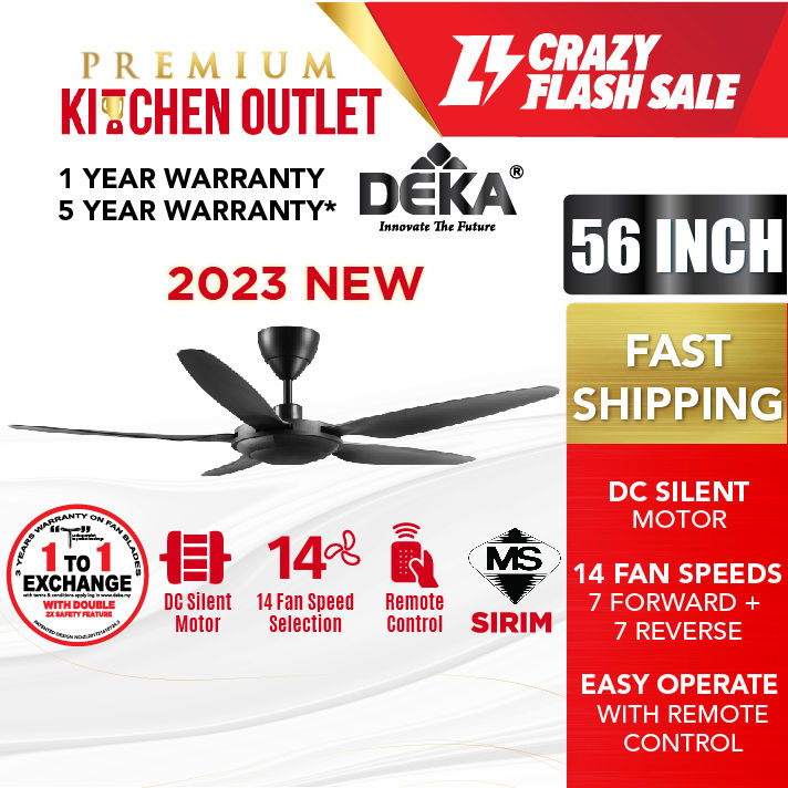 【2023 NEW】 Deka 56 Inch 5 Blades 14 Speeds DC33 PRO | 12 Speeds Dc ...