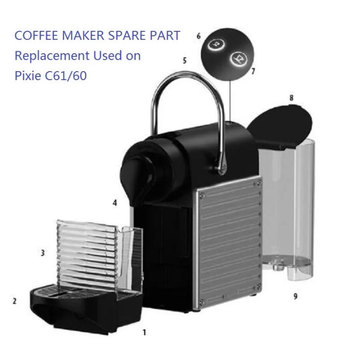 Nespresso Pixie series Water Tank/Reservoir Replacement Suitable for NESPRESSO Pixie C61/C60 ...