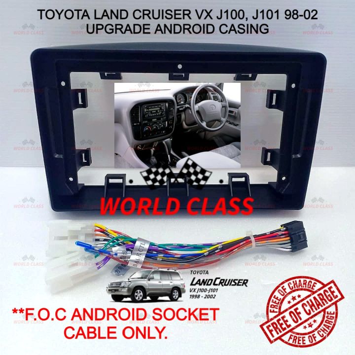 TOYOTA LAND CRUISER VX100 J100 J101 1998-2002 (LOW-SPEC) 9" Android ...