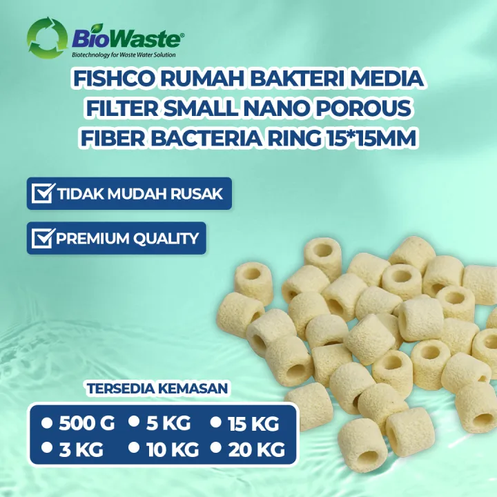 Fishco Rumah Bakteri Media Filter Small Nano Porous Fiber Bacteria Ring ...