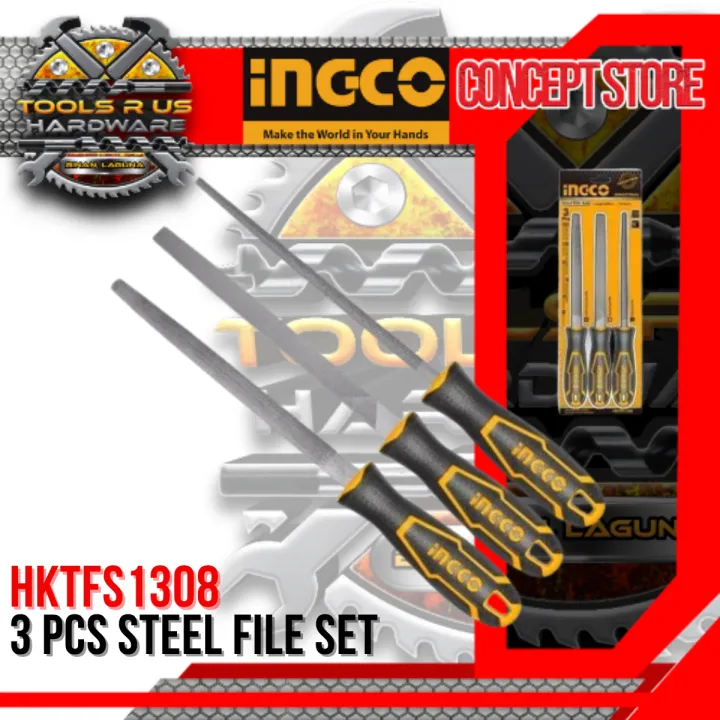 INGCO 3PCS STEEL FILE SET | HKTFS1308 | BINAN | ING-HANDTOOLS | Lazada PH