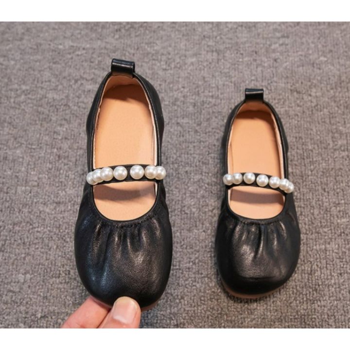 Baby berry รองเท้าคัทชูเด็กผู้หญิง ติดไข่มุก รุ่น X118 | Lazada.co.th