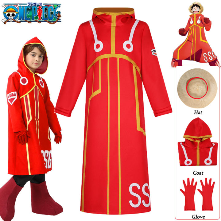 Anime ONE PIECE Luffy Cosplay Costume Egghead Island Monkey D Luffy ...
