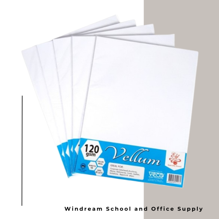 3 packs Veco Elit Vellum Board 120gsm White 10pcs | Lazada PH