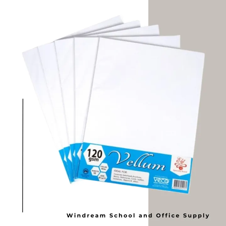 3 packs Veco Elit Vellum Board 120gsm White 10pcs | Lazada PH