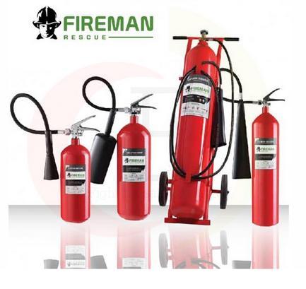 ถังดับเพลิงชนิดก๊าซ CO2 ดับเไฟประเภท BC ยี่ห้อ FIREMAN | Lazada.co.th