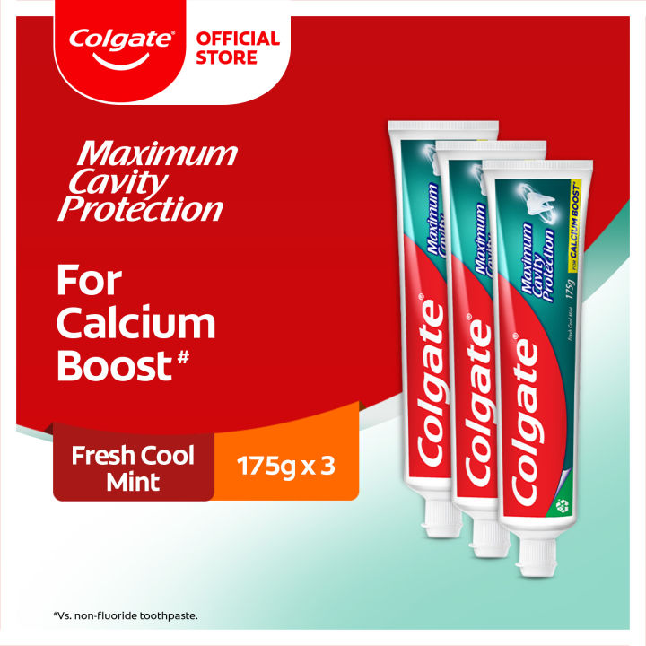 Colgate Maximum Cavity Protection Fresh Cool Mint Toothpaste Valuepack ...