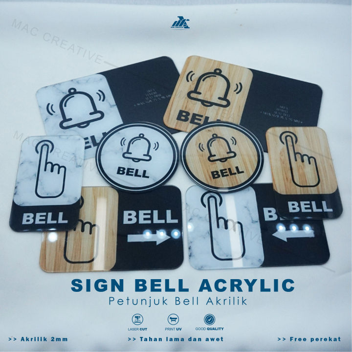 [ MAC ] PAPAN BELL AKRILIK / SIGN BOARD BELL AKRILIK / PAPAN PETUNJUK BELL AKRILIK / PAPAN ...