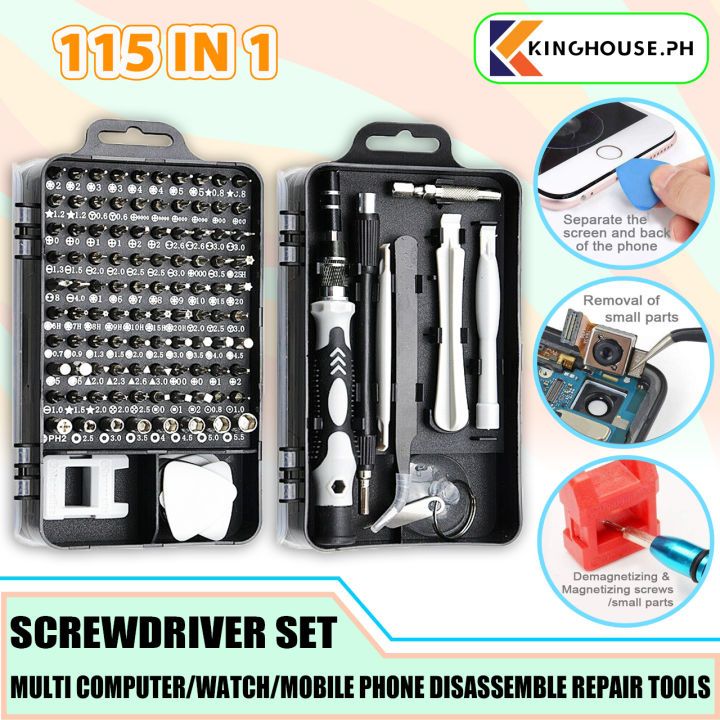 115 In 1 Multi-function Magnetic Precision Screwdriver Set Multi Computer/Watch/Mobile Phone ...