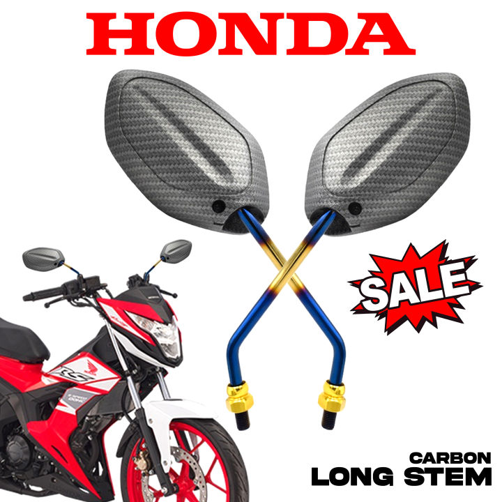 Honda ADV 160 | Motorcycle Thai Carbon Matte Side Mirror 2tone Long ...