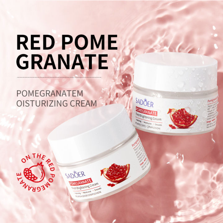 ROREC SADOER Pomegranate Fresh Brightening Face Cream Hydrating Brightening Facial Cream 50g ...