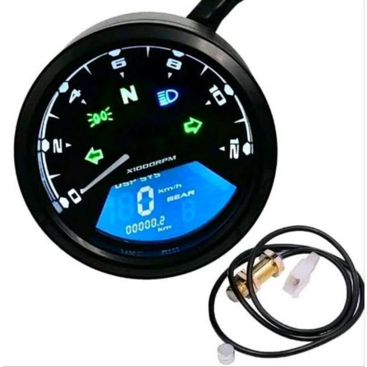 SPEEDOMETER BABON BULAT SPIDO BABON LED DIGITAL PLUS SENSOR UNIVERSAL ...