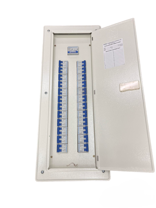 Panel Board 80A 2 Pole Miniature with 24 Branches 2 Pole Miniature ...
