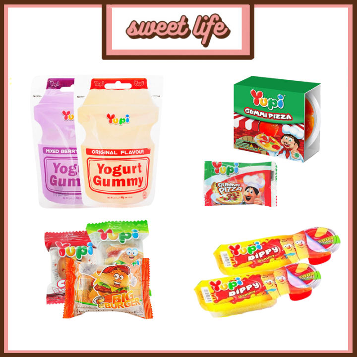 YUPI GUMMY (YOGURT/ BUGER / COLA / SOUR / PIZZA / BIG / BERRY / MIX ...