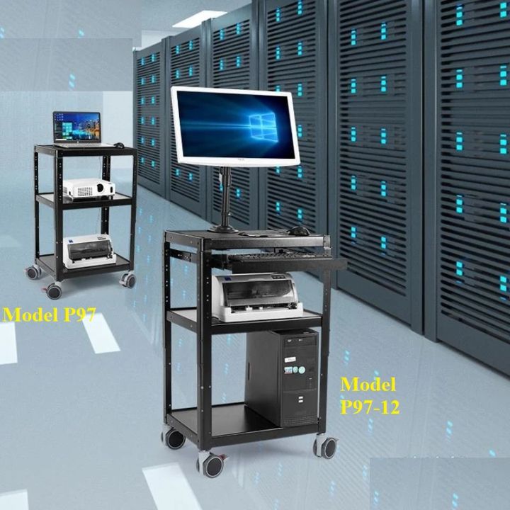 monitor work station project trolley laptop AV printer storage cabinet ...