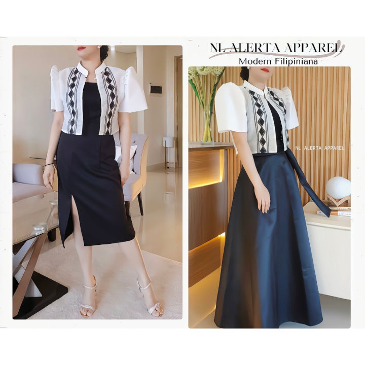 MODERN FILIPINIANA TOP BOLERO FOR WOMEN | Lazada PH