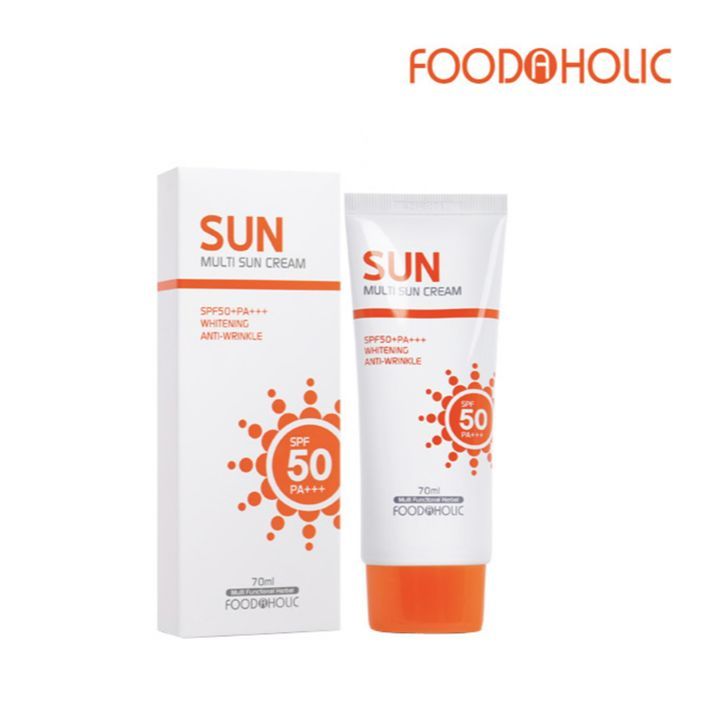 [Foodaholic] Multi Sunscreen SPF50/PA+++ 70ml | Lazada