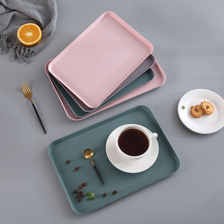 Multi-function Rectangular Plastic Dessert Serving Tray Kitchen ...