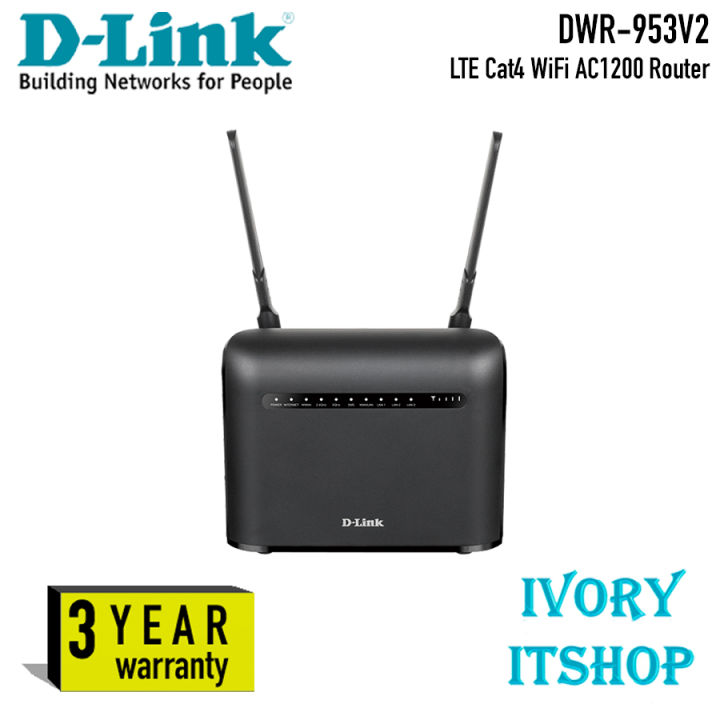 D-Link DWR-953 V2 LTE Cat4 WiFi AC1200 Gigabit Router DWR-953 V2/ivoryitshop | Lazada.co.th