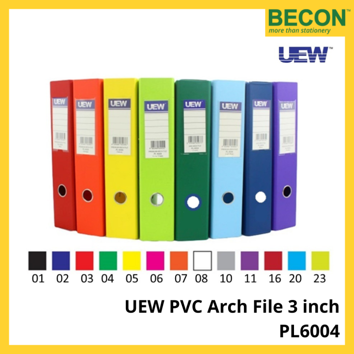 UEW PVC Arch File 3 inch Colour PL6004 | Lazada