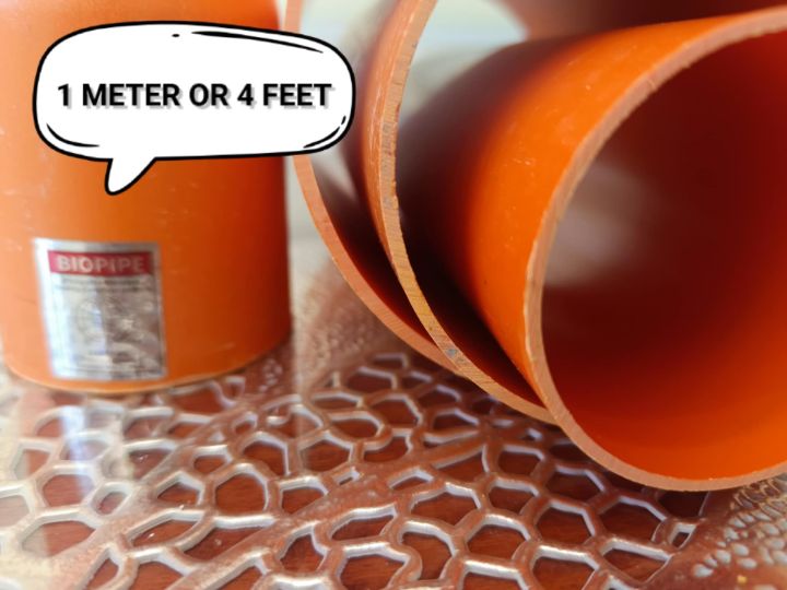 (SOLD PER 1 METER AND 4 FEET LENGTH) BIOPIPE PVC Orange Pipe S-600 ...