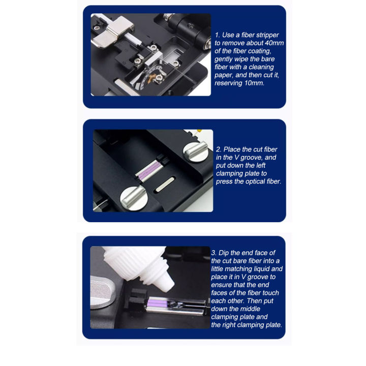 KL-51 Single Core Optical Fiber V Aligner with Press Plate Magnetic ...