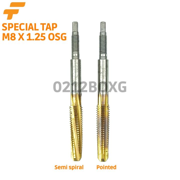 Special Tap M8 x 1.25 Semi Spiral NIB Tap Hand Tap OSG Bukan Yamawa ...