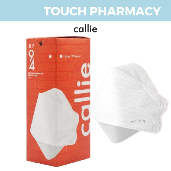 [BEST SELLERS] Callie BW KF94 Respirator Surgical Mask - White [20 pcs ...