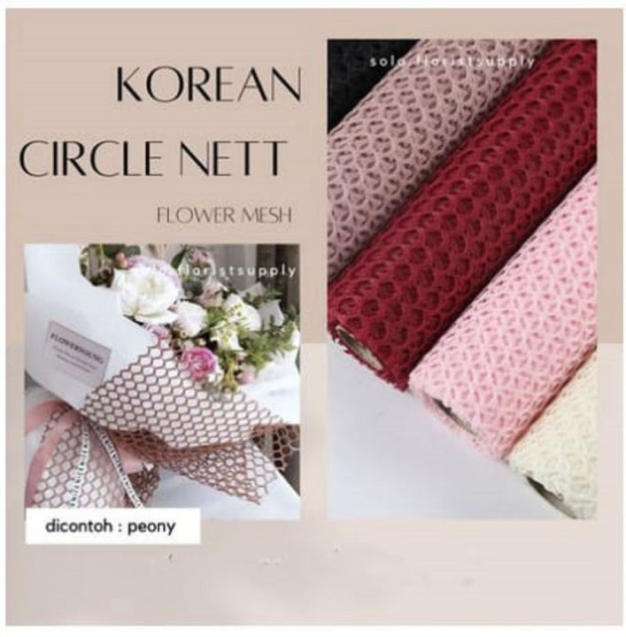 FLOWER MESH KOREAN CIRCLE NETT Korean Jaring Net Roll JARING BESAR ...