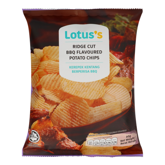 Lotus's Ridge Cut BBQ Flavoured Potato Chips 70g Lotus | Lazada