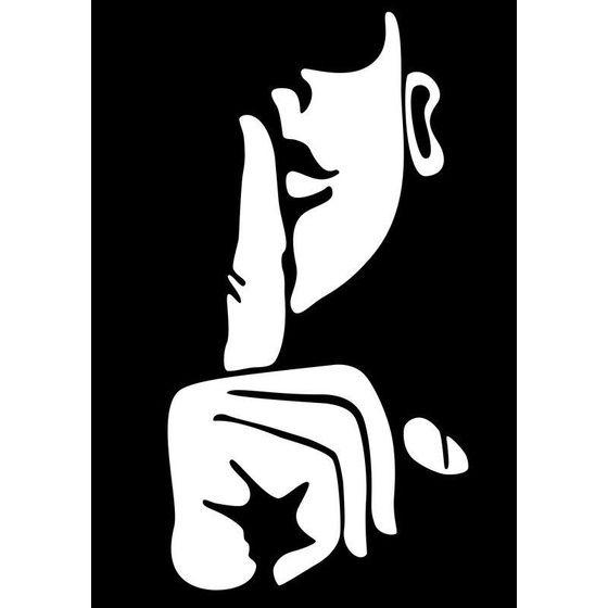 Keep quiet vinyl sticker | Lazada PH