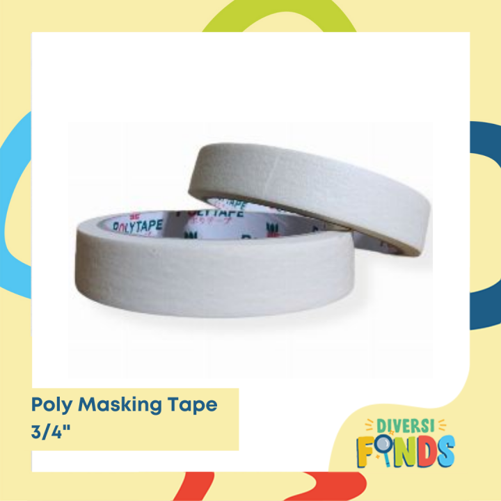 Masking Tape - Poly Brand 3/4" x 15meters | Lazada PH