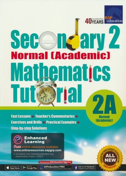 Grade Two Mathematics NA 2A volume SAP Secondary 2 Normal [Academic] Mathematics Tutorial 2A ...