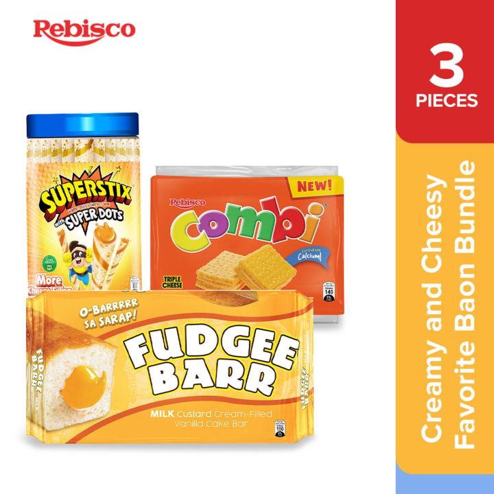 Creamy and Cheesy Favorite Baon Bundle - Combi Triple Cheese + Fudgee ...