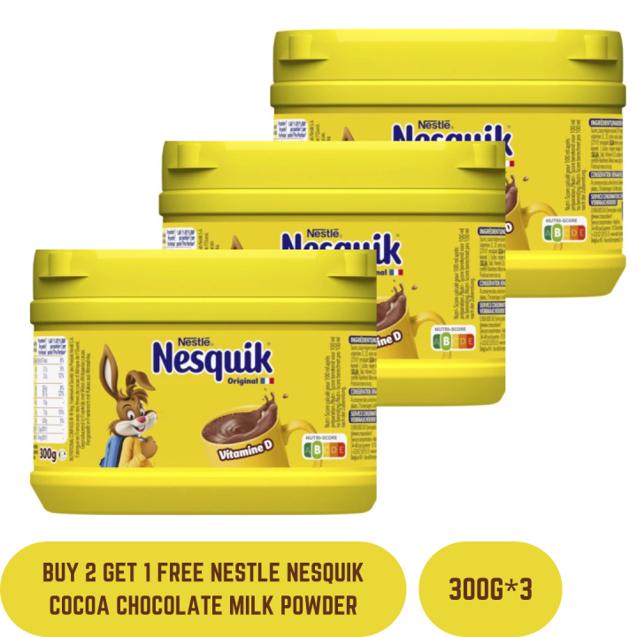 Nestle Nesquik Cocoa Chocolate Milk Powder 300g Best Before Date: Aug ...