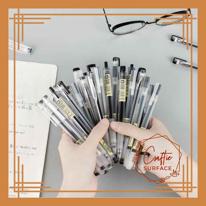 Simple Style Black Gel Pen - sold per piece | Lazada PH