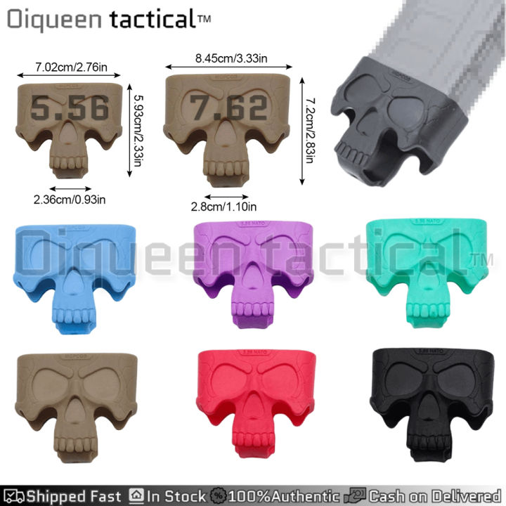 Oiqueen 5.56/7.62 Skull Rubber Magazine Assist Cage Loop Pouch Mag Fast ...