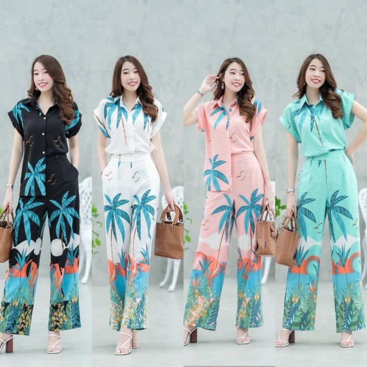 Aya_Shop เสื้อผ้าผู้หญิง ชุด Set 2 ชิ้น ชุดไปทะเล ชุดไปเที่ยว ชุดชาย ...