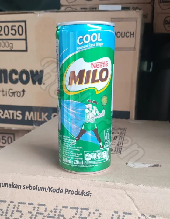Milo COOL milo kaleng ready to drink 220ml MILO Cool Minuman Kaleng ...