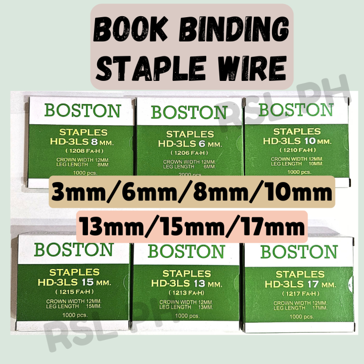 Heavy Duty Binding Staple Wire Boston Book Binding 6mm 8mm 10mm 13mm ...