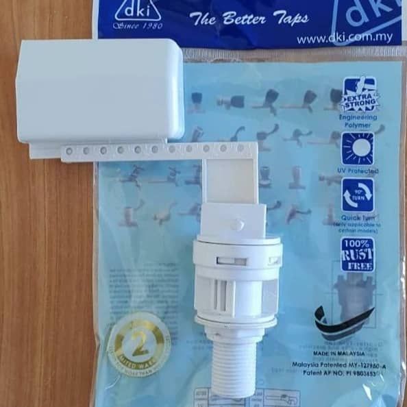 DKI Standard PVC Toilet Inlet Cistern Float Valve Stop Water Flush ...