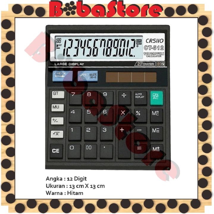 ⭐Bobastore⭐ S020 Kalkulator 12 Digit Angka CITIZEN SDC 812 - Calculator ...