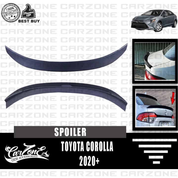 Toyota Corolla 2020+ Rear Trunk Spoiler (Matte Black) | Lazada PH