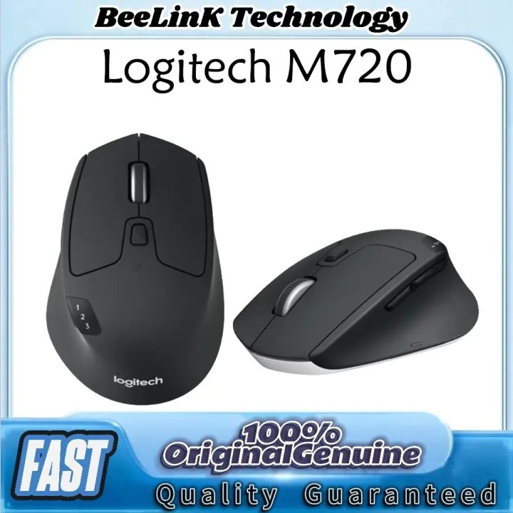 Logitech M720 Triathlon Wireless Mouse | Bluetooth & Unifying Receiver ...