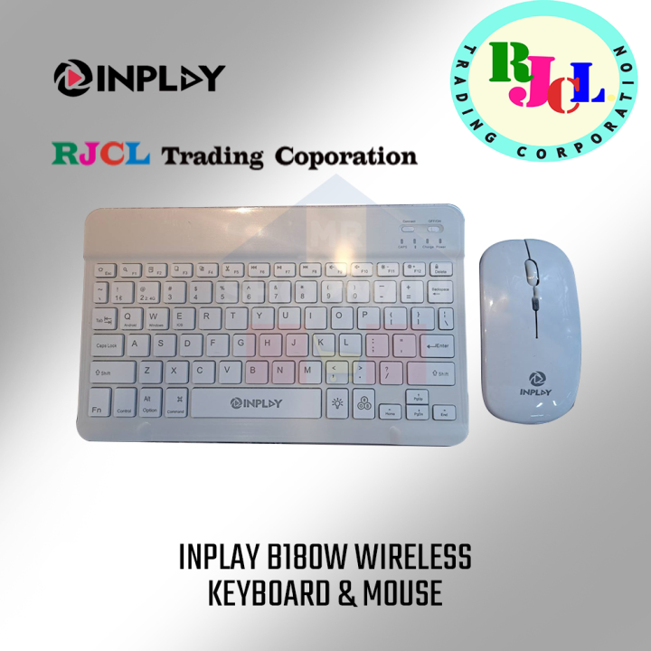 Inplay STX B180W 2.4G + Bluetooth 3.0 Wireless Keyboard and Mouse Set ...