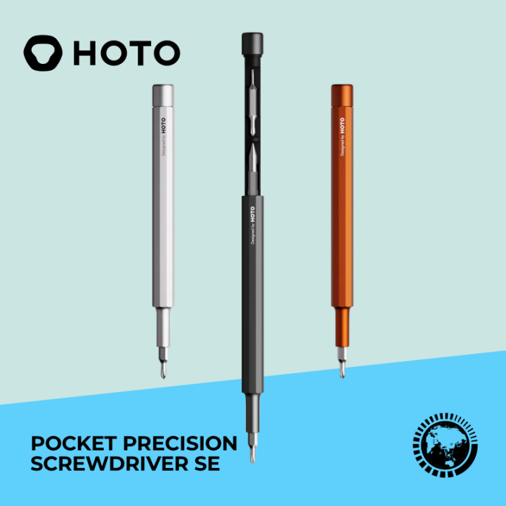 HOTO Pocket Precision Screwdriver SE [S2-steel Screwdriver Bits, 4-Type ...
