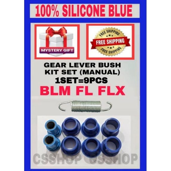 SILICONE BLUE PROTON SAGA BLM FL FLX GEAR LEVER BUSH KIT SET AMIKO ...
