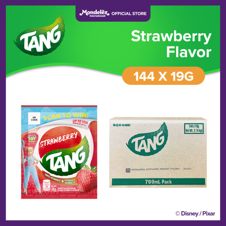 Tang Instant Drink Mix - Strawberry Flavor 19g with Vitamins and ...